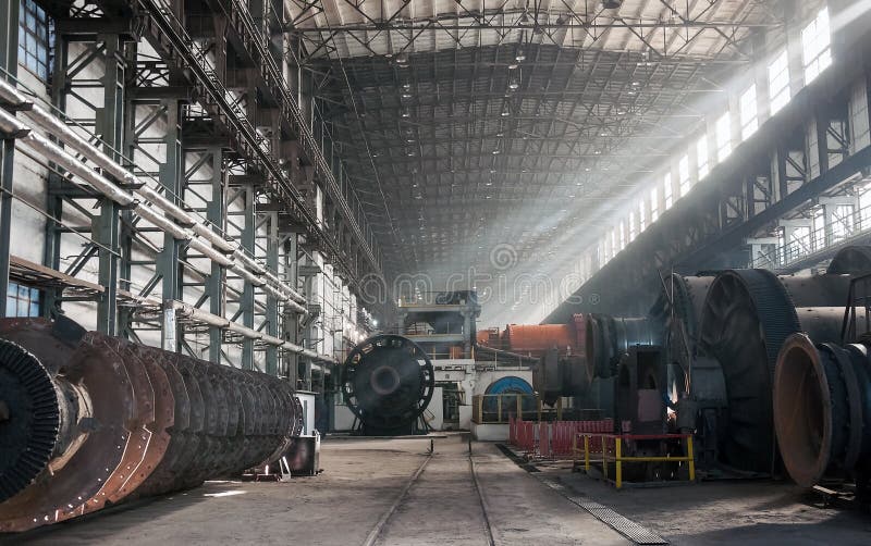 Ore-dressing and Processing Enterprise Stock Photo - Image of factory ...