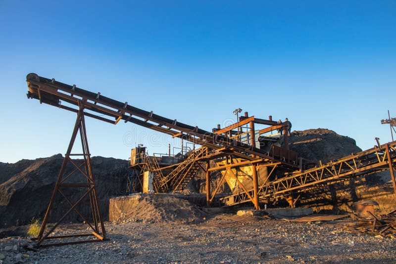 Ore-dressing and Processing Enterprise Stock Image - Image of plant ...