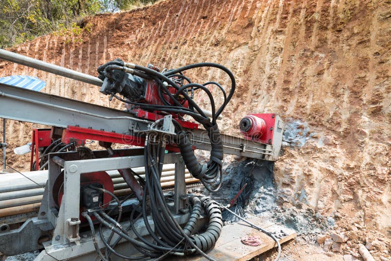 Ore drilling machine stock image. Image of large, machine - 99450129