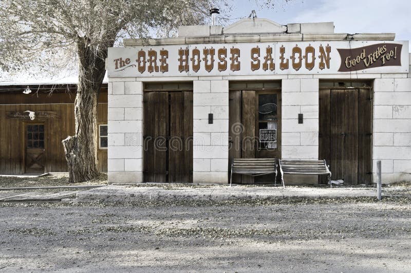 Ore House Saloon in Ione Nevada Stock Image - Image of ghost, outlaws ...