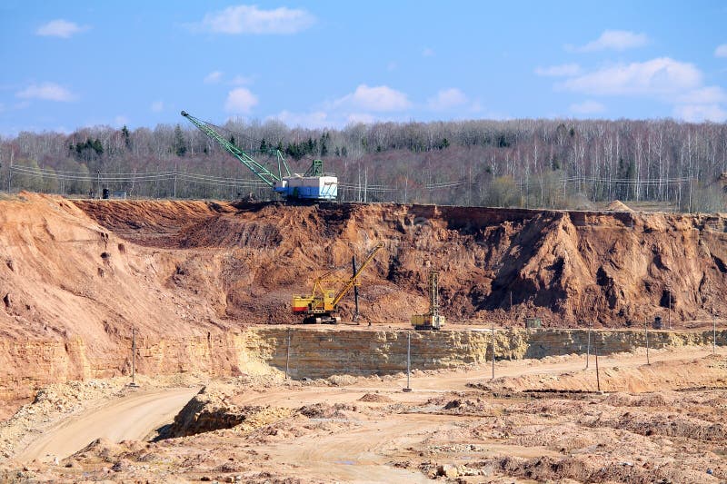 Ore mining stock photo. Image of drill, nature, marbles - 69522234