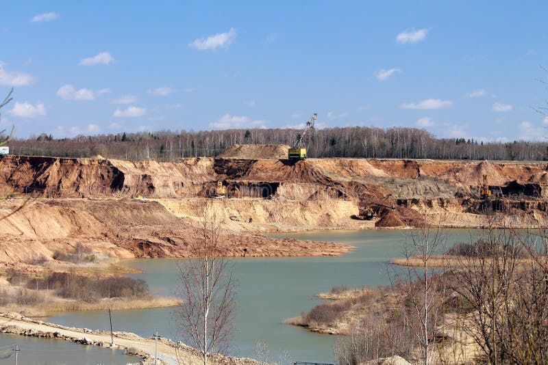Ore mining stock photo. Image of diamond, equipment, landscape - 69680260