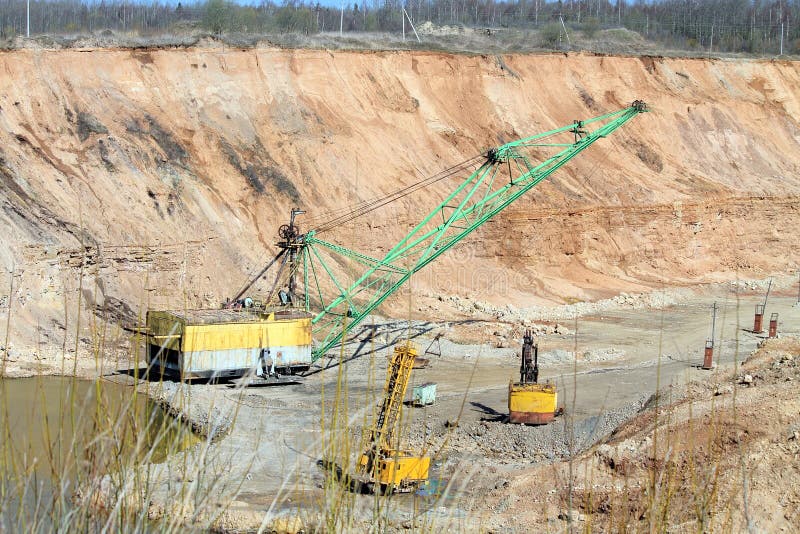 Ore mining stock photo. Image of machine, diamond, geology - 71503492