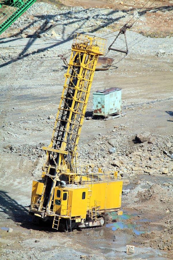 Ore mining stock image. Image of excavator, block, clouds - 71537535
