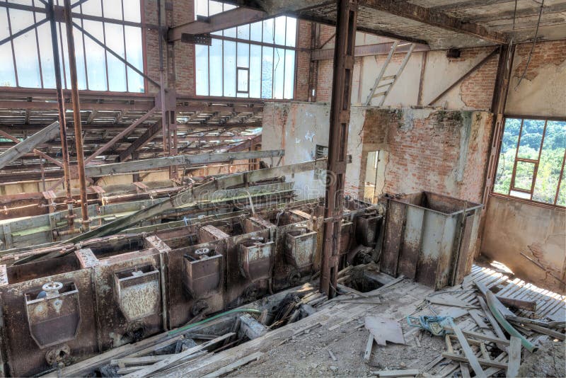 Ore processing factory stock image. Image of processing - 44581943