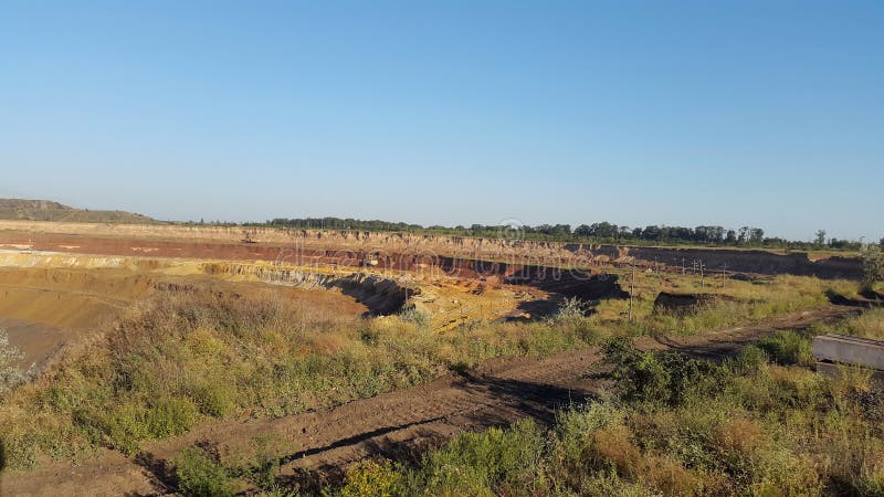 Ore quarry. Pit stock photo. Image of landscape, industrial - 98033566