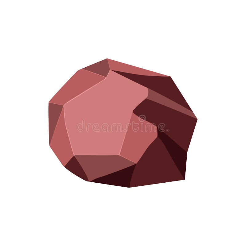 Ore Rock Boulder. Natural Shape Stone Stock Vector - Illustration of ...