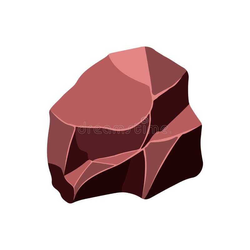 Ore Rock Boulder. Natural Shape Stone Stock Vector - Illustration of ...