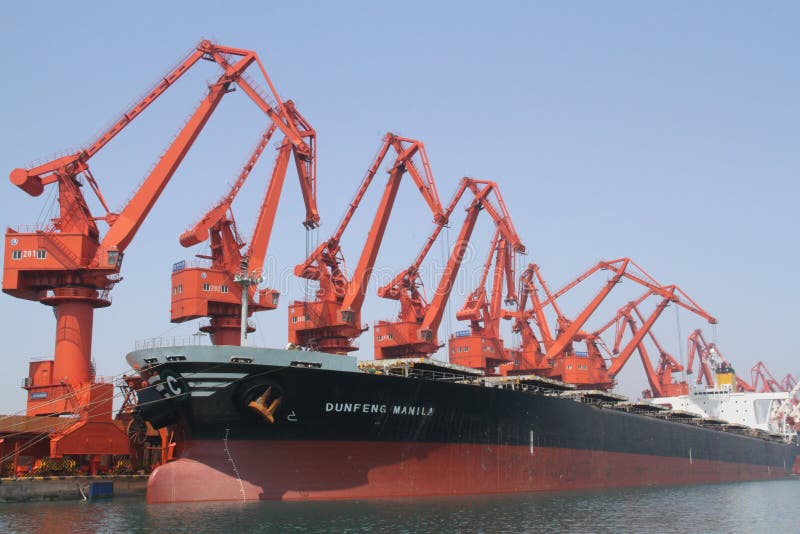 Iron ore terminal editorial stock image. Image of huge - 41897434