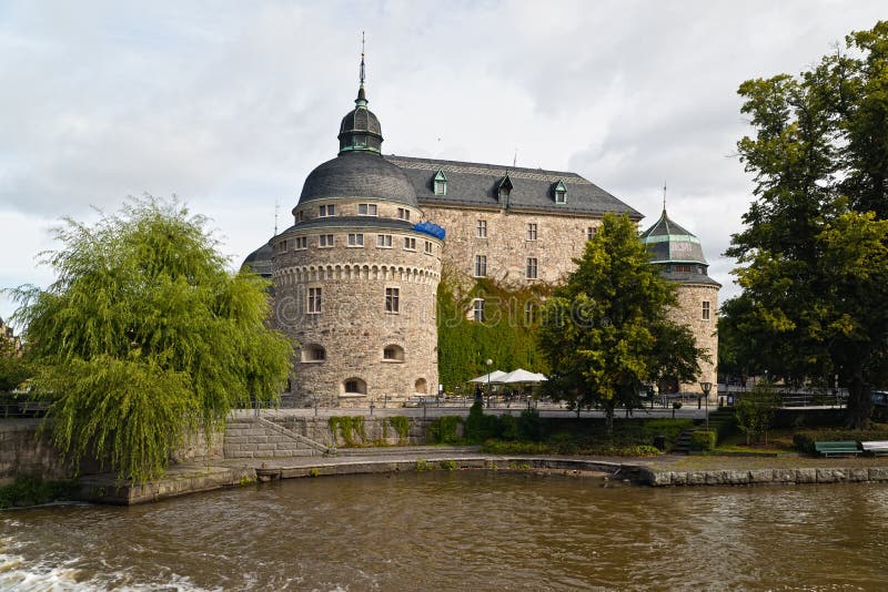 Orebro Castle. stock image. Image of blue, mideval, facade - 21093331