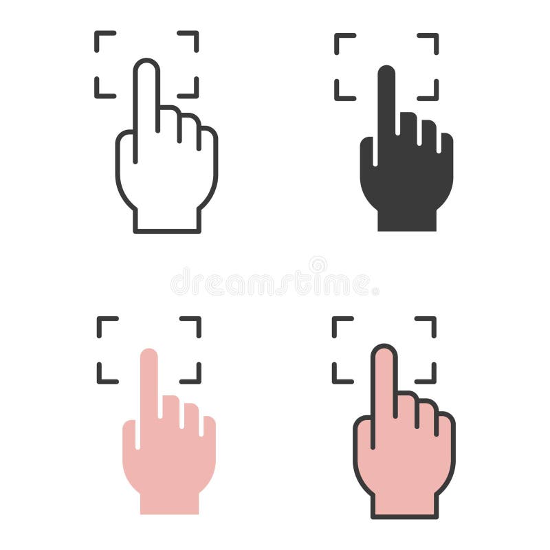 Orefinger Loop Scan for Biometric Technology Security System Stock ...