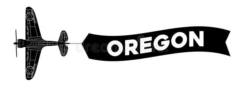 Oregon Advertisement Banner Stock Vector - Illustration of planer ...