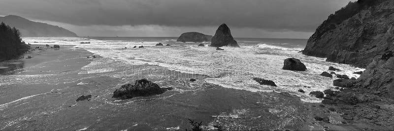 Oregon Bay Panorama stock photo. Image of power, powerful - 22739776