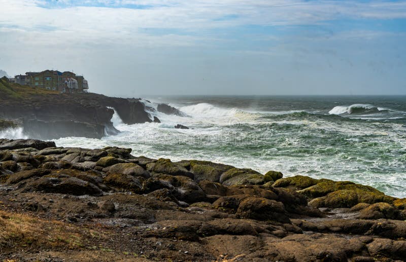 Oregon Boiler Bay Scene 8 stock image. Image of whitewater - 292943299