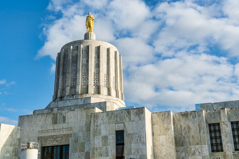 Oregon Capitol Top 5 stock image. Image of building - 279907277