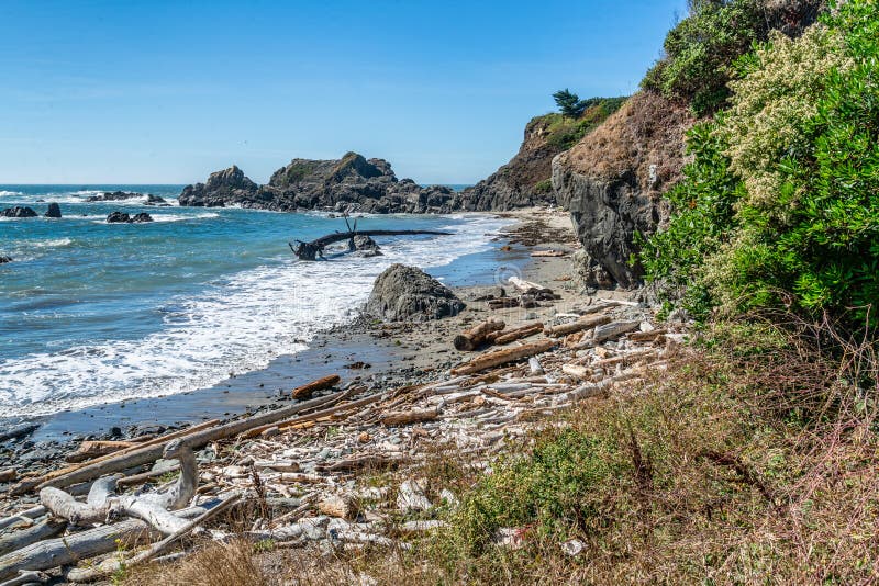 Oregon Chetco Point Landscape 5 Stock Image - Image of shoreline ...