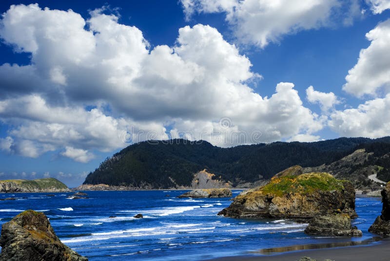 Oregon Coast stock photo. Image of water, pacific, oregon - 38281968