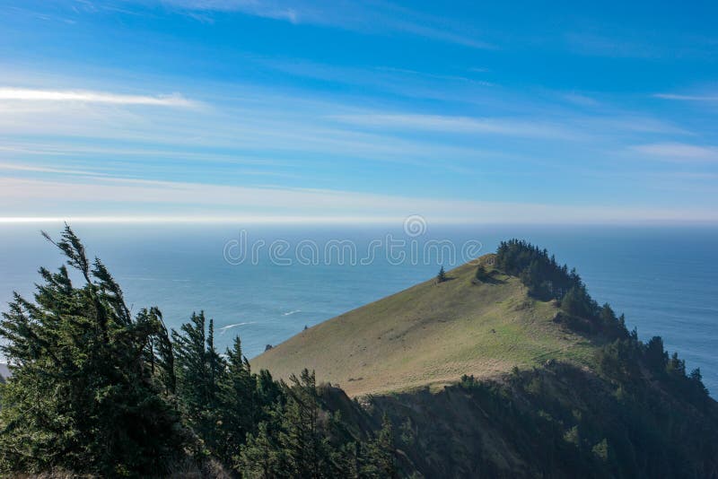The Oregon Coast As Seen from Cascade Head Preserve Stock Image - Image ...