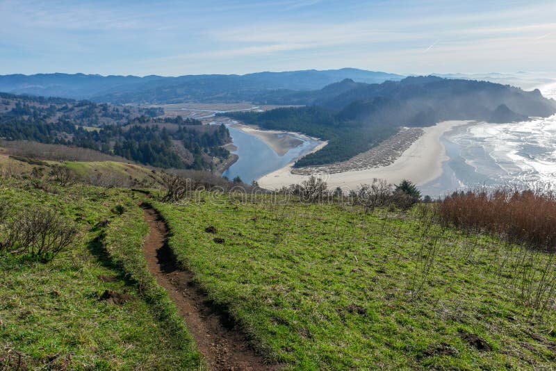 The Oregon Coast As Seen from Cascade Head Preserve Stock Photo - Image ...