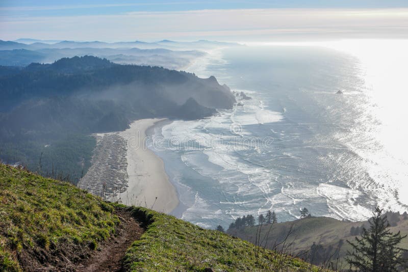 The Oregon Coast As Seen from Cascade Head Preserve Stock Photo - Image ...