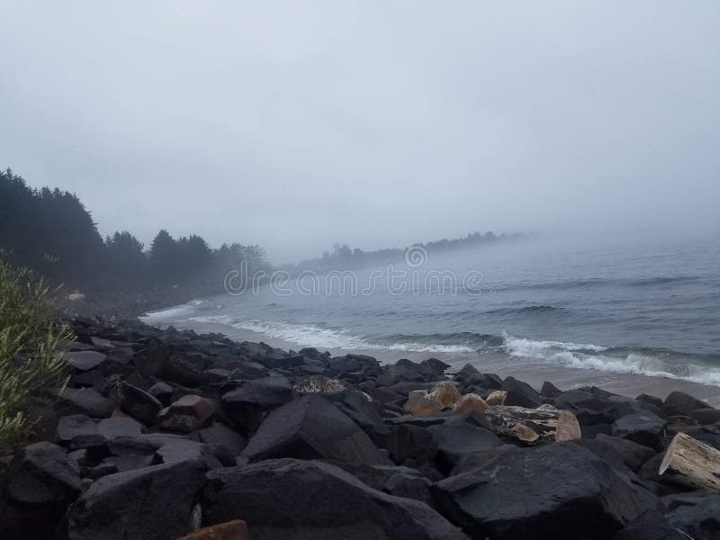 Oregon coast at coos bay stock photo. Image of view - 162248242