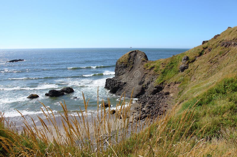Oregon Coast Pacific Northwest Cliffs & Beaches. Stock Photo - Image of ...