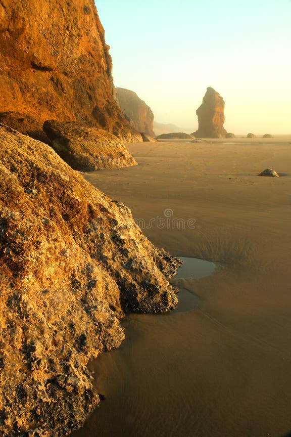Oregon coast portraits stock image. Image of cliffs, surf - 3708831