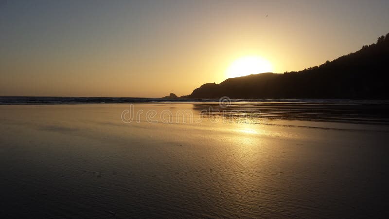 West coast sunset stock image. Image of summer, coast - 123592757