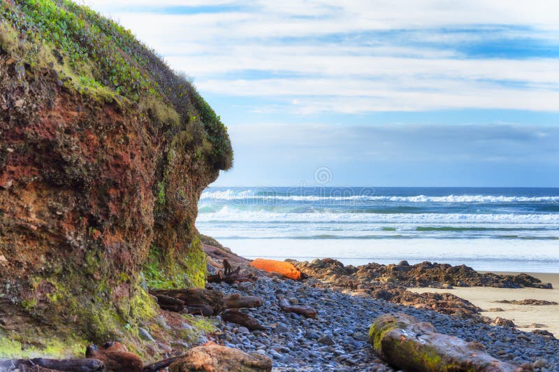Oregon Coastal Beach stock image. Image of sand, ocean - 99165335