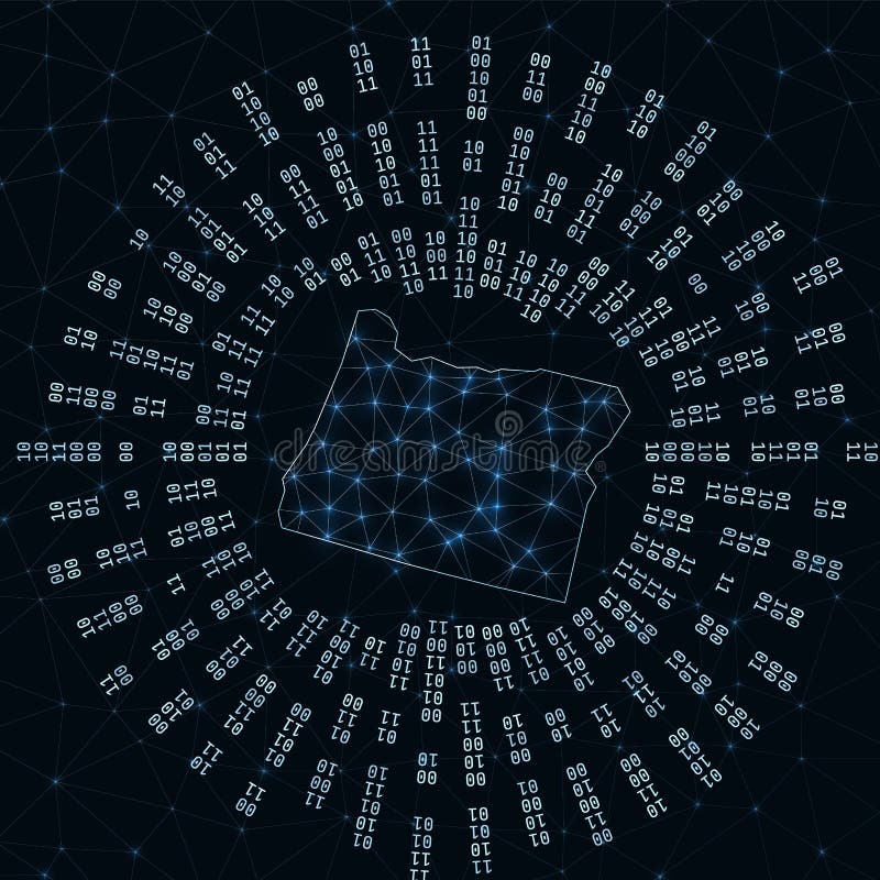 Digital Oregon logo. stock vector. Illustration of network - 178992033