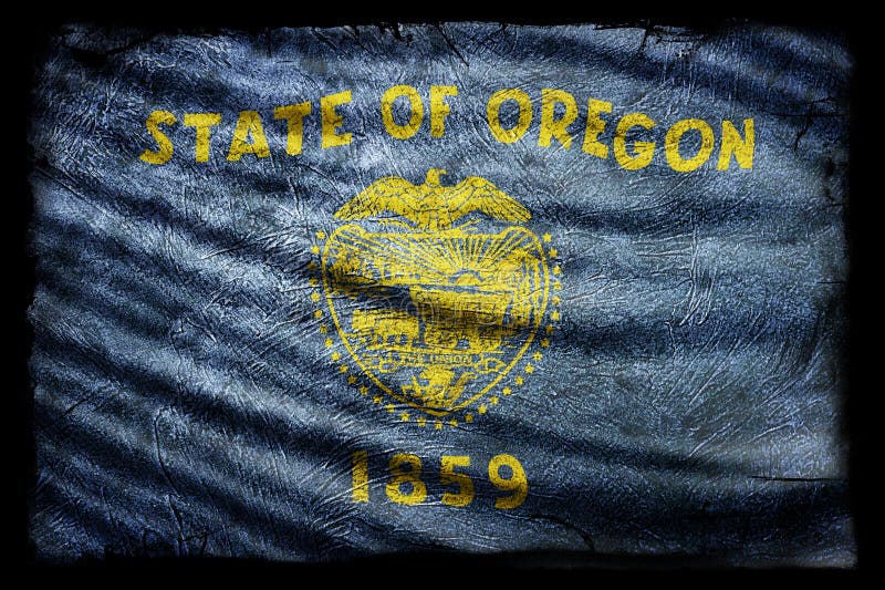 Oregon Flag, Grunge Texture Stock Image - Image of united, culture ...