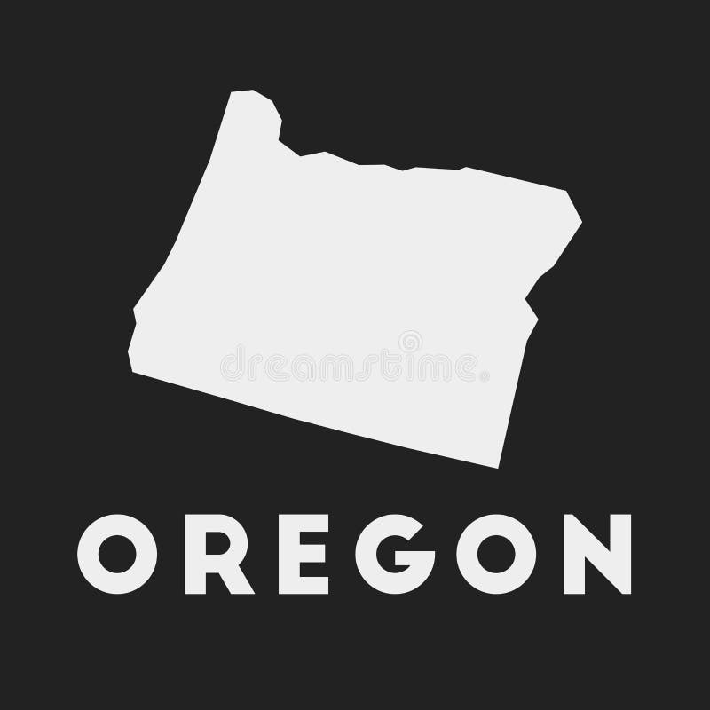 Oregon Map Icon Vector Trendy Stock Vector - Illustration of element ...
