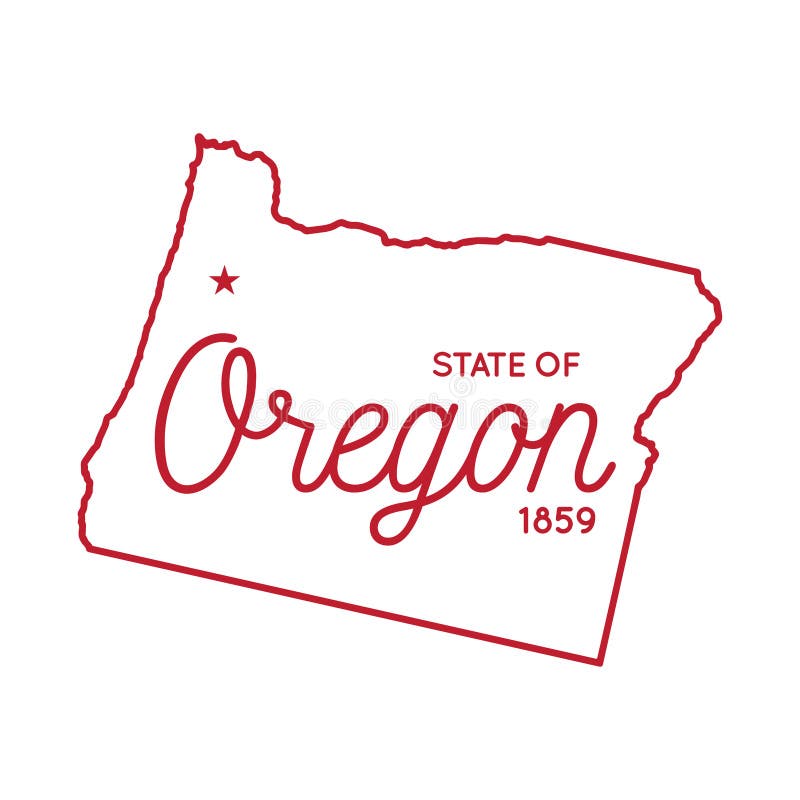 Oregon Vector Map Sticker Stock Illustrations – 123 Oregon Vector Map ...