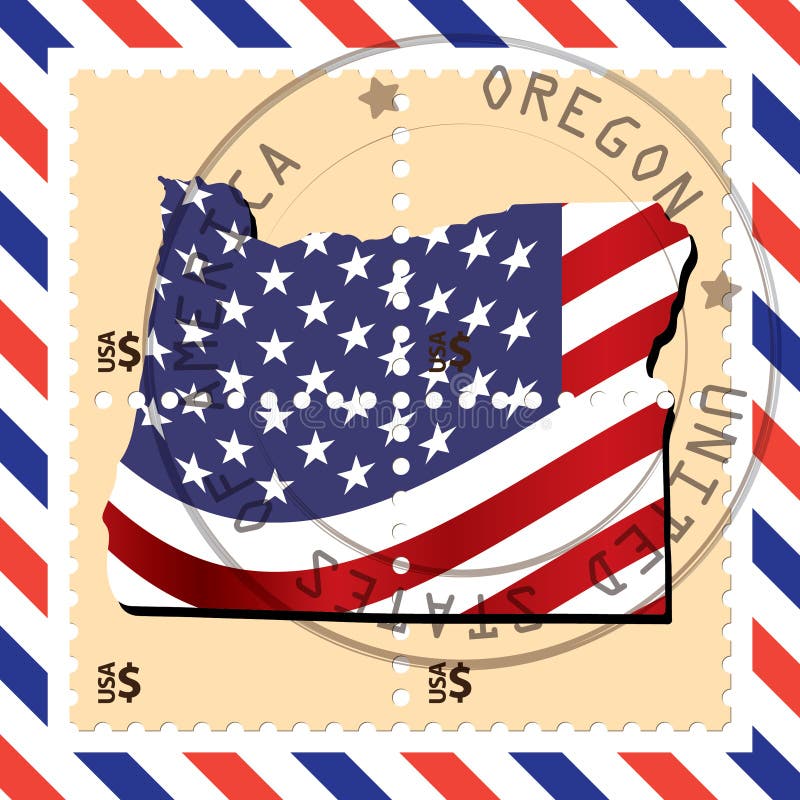 Oregon Stamp. Vector Illustration Decorative Design Stock Vector ...