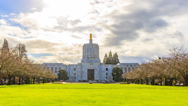 Oregon State Capitol Building Stock Image - Image of salem, america ...