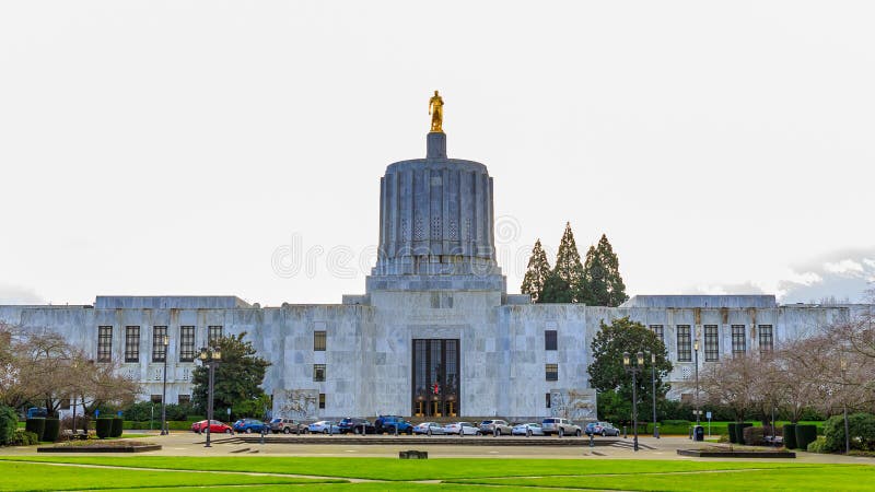 Oregon State Capitol Building Stock Image - Image of state, north ...