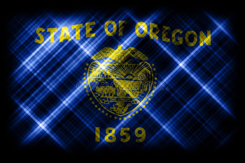 Oregon State Flag, Oregon Flag Background Stock Illustration ...