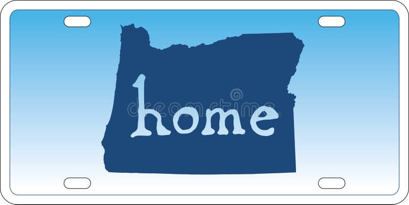 Oregon State License Plate Vector Stock Vector - Illustration of ...