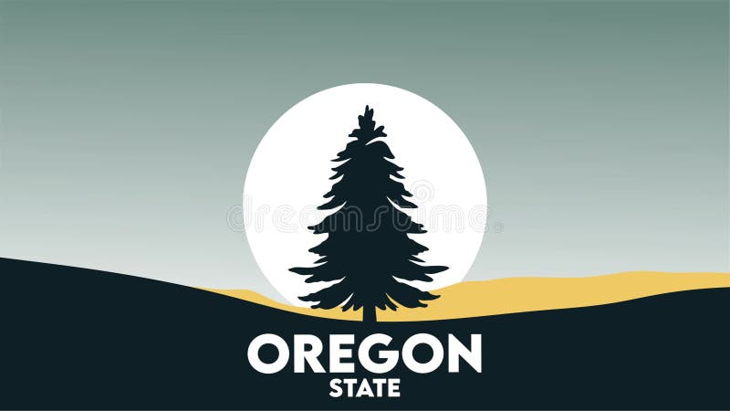 Oregon State with Tree Silhouette Stock Footage - Video of outdoors ...