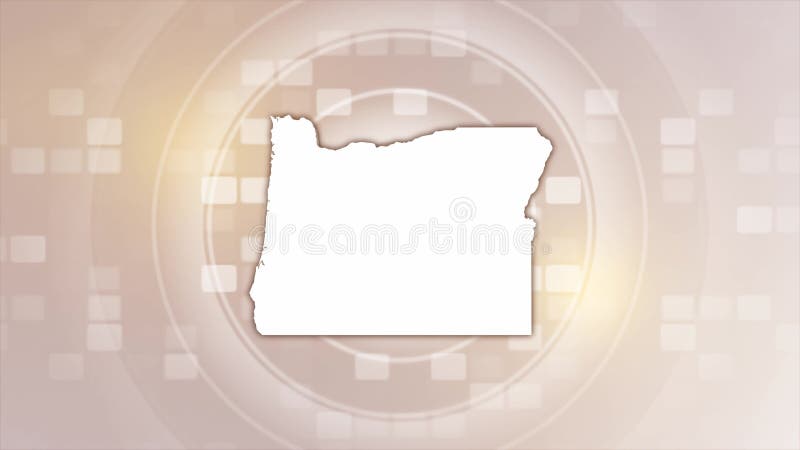 Oregon State Animated Map stock video. Video of sports - 319902717