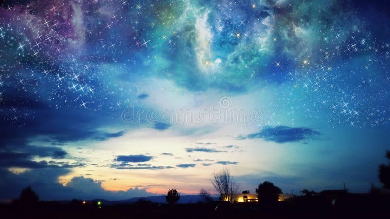 Oregon sunset galaxy stock photo. Image of oregon, galaxy - 66257096