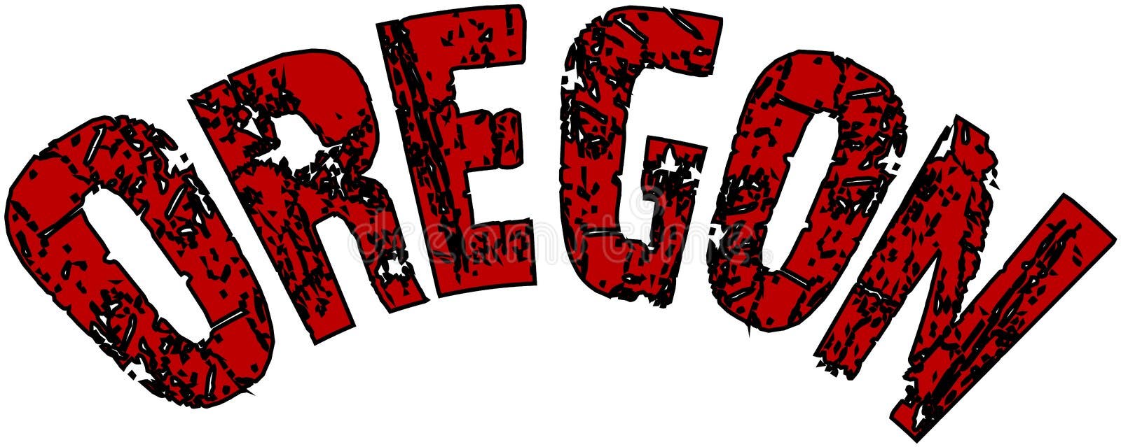 Oregon Text Sign Illustration Stock Vector - Illustration of logo ...