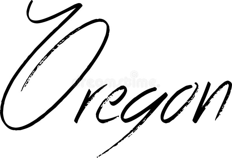 Oregon Text Sign Illustration Stock Vector - Illustration of logo ...