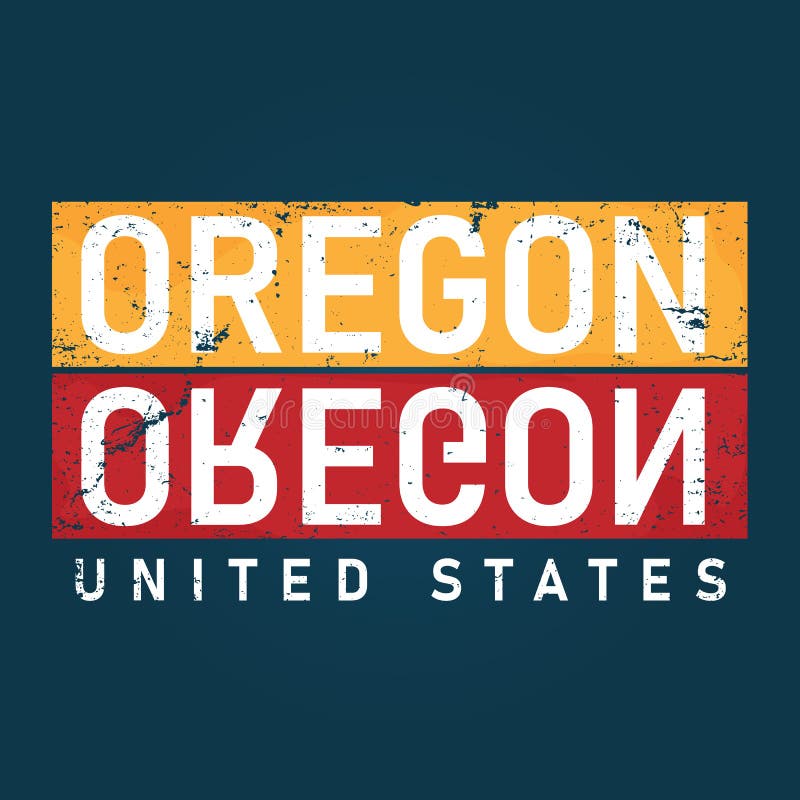 Oregon Typography Design Vector, for T-shirt, Poster and Other Uses ...