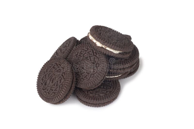 Oreo Aislado En Fondo Blanco Imagen de archivo - Imagen de coma ...