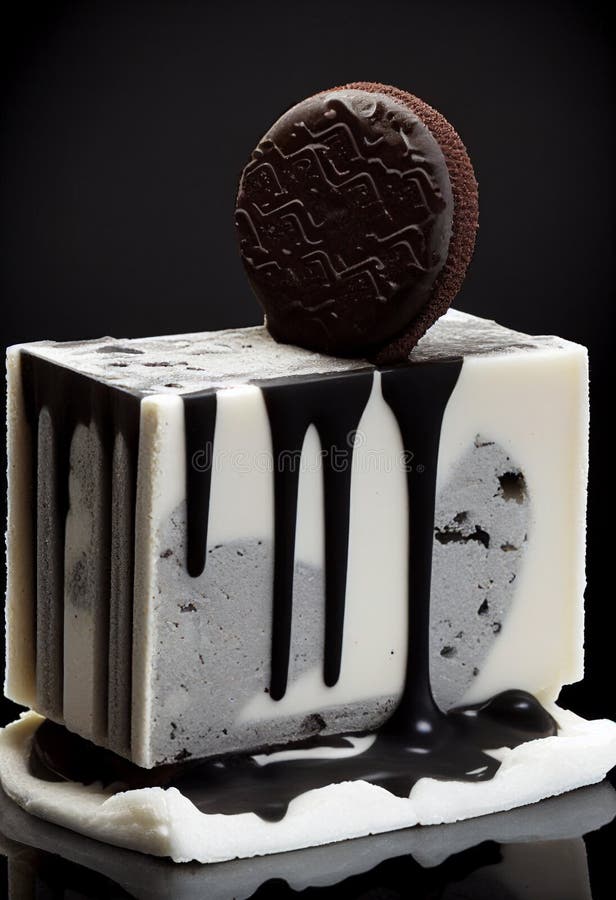 Oreo Cheesecake with Chocolate Topping. AI Generated Stock Illustration ...