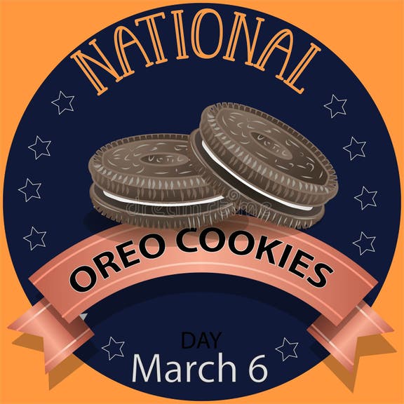 National Oreo Cookies Day Sign Vector Stock Vector - Illustration of ...