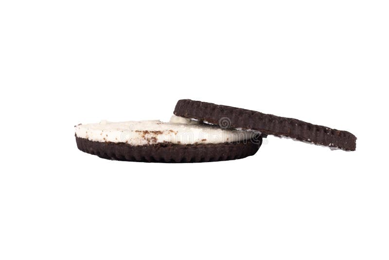 Oreo Isolated on White Background Stock Photo - Image of bakery ...