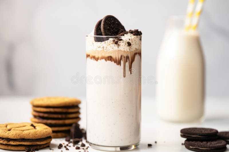 Oreo Milkshake Stock Illustrations – 90 Oreo Milkshake Stock ...