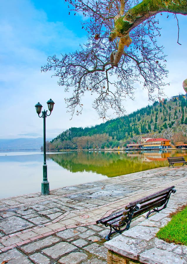 Orestiada Lake stock image. Image of lake, panoramic - 23621121